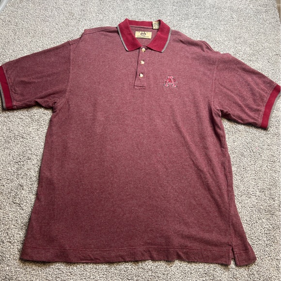 Vintage | Shirts | Vintage Arkansas Razorback Polo Shirt Mens Large Red ...